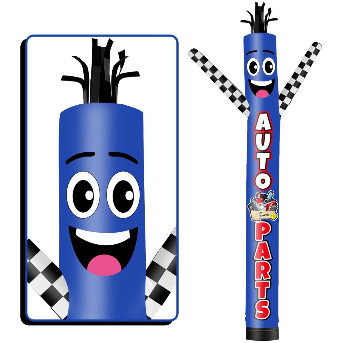 6 10 15 20FT Tall Auto Parts Waving Inflatable Tube Man(Blower Not ...