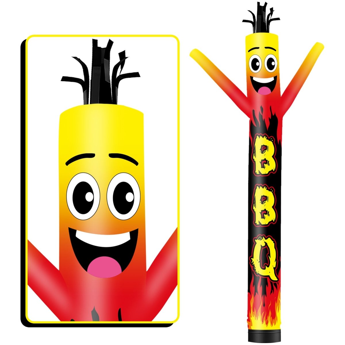 6 10 15 20FT Tall BBQ Waving Inflatable Tube Man(Blower Not Included ...