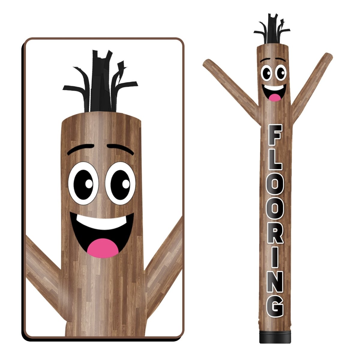 6 10 15 20FT Tall Flooring Waving Inflatable Tube Man(Blower Not ...