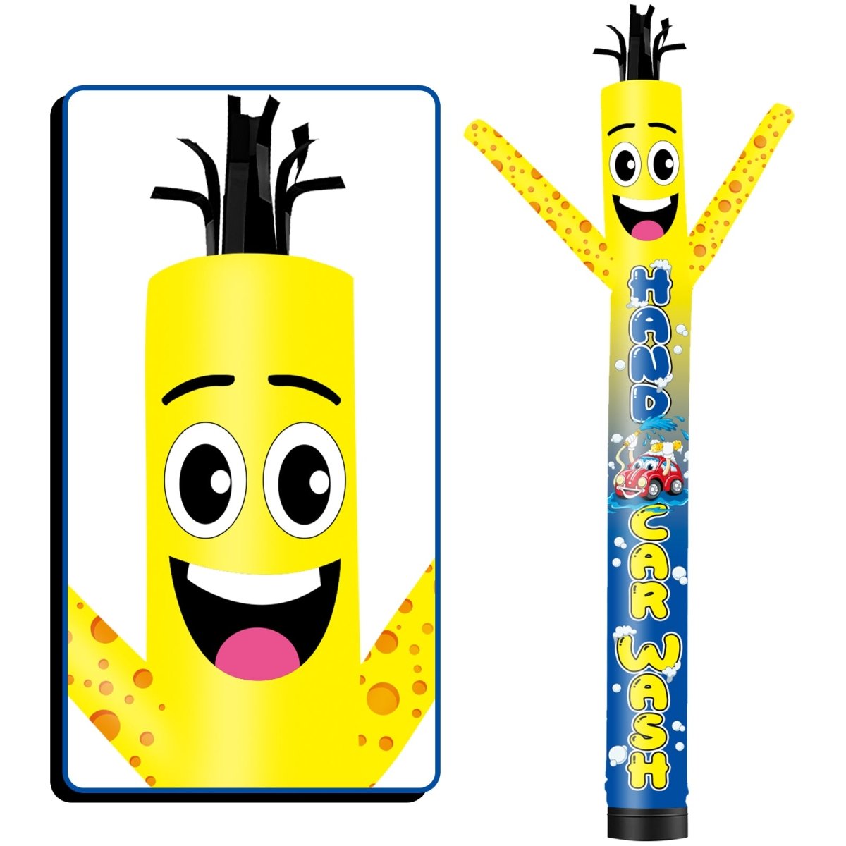 6 10 15 20FT Tall Hand Car Wash Inflatable Tube Man-goodeny| goodeny