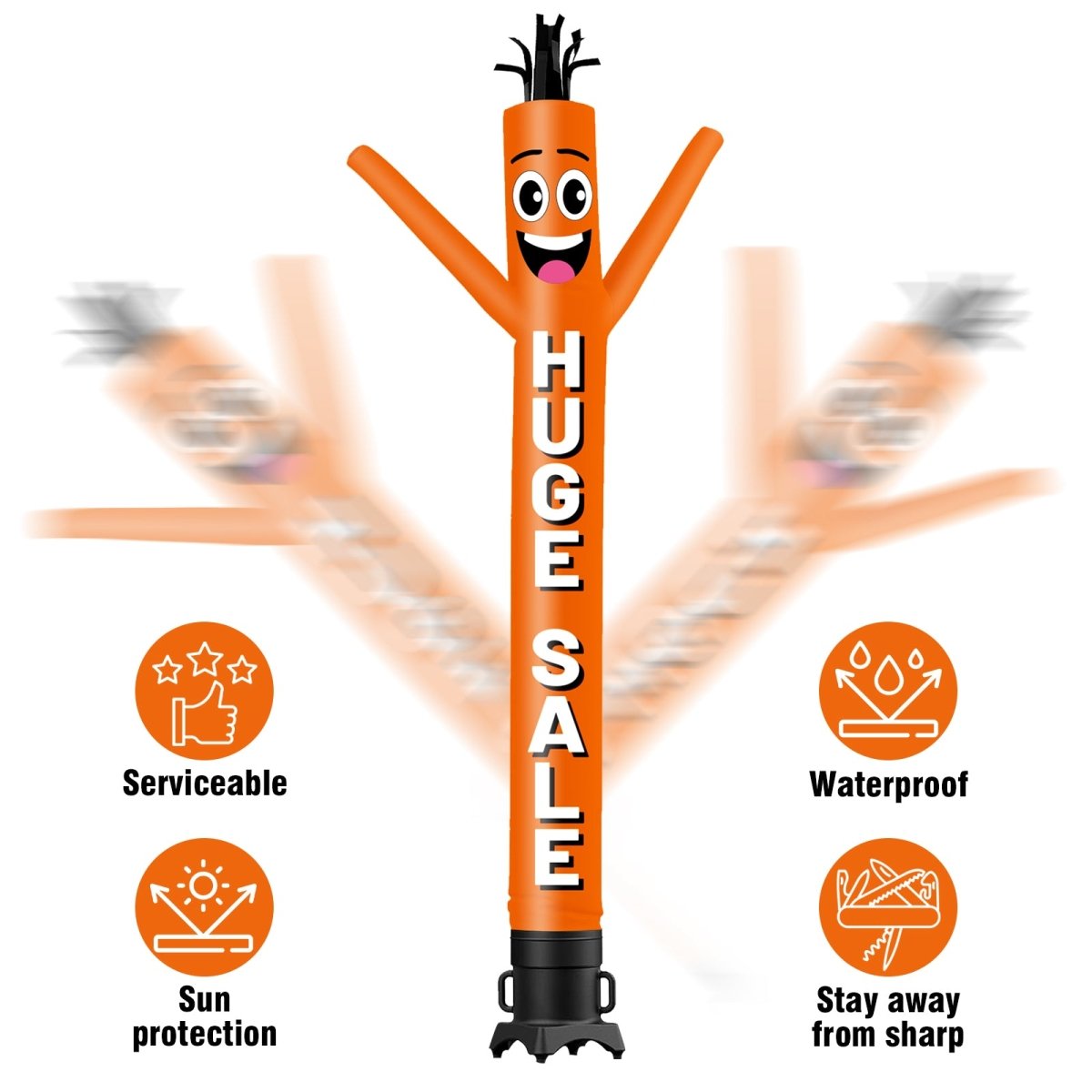 6 10 15 20FT Tall Huge Sale Waving Inflatable Tube Man(Blower Not ...