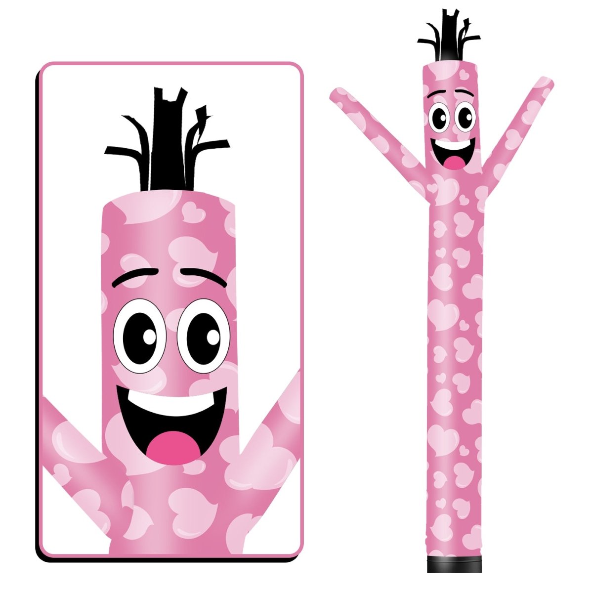 6 10 15 20FT Tall Valentine's Day Waving Inflatable Tube Man(Blower Not ...