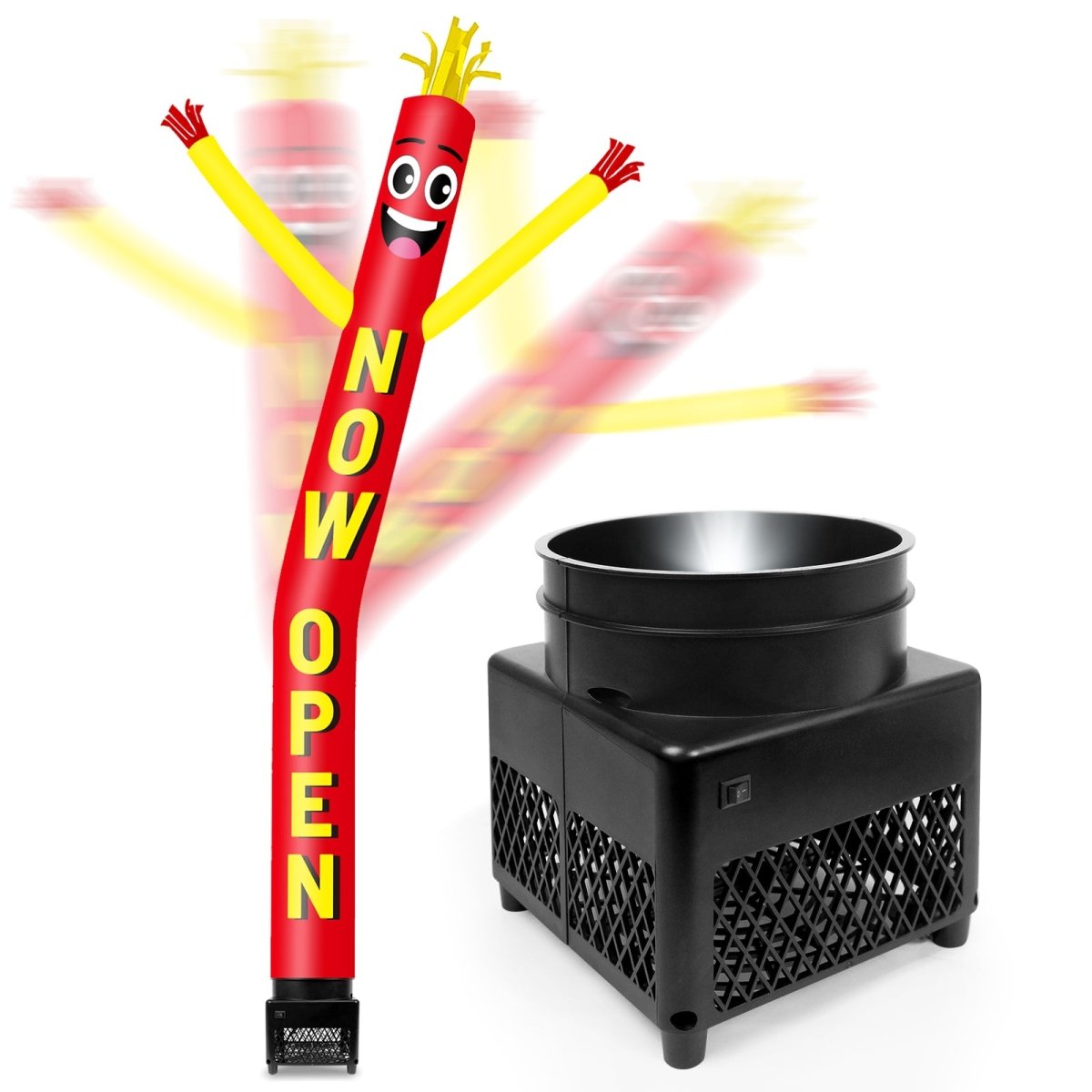 6FT Now Open Inflatable Tube Man with Blower (5.5'' Diameter) and Built ...