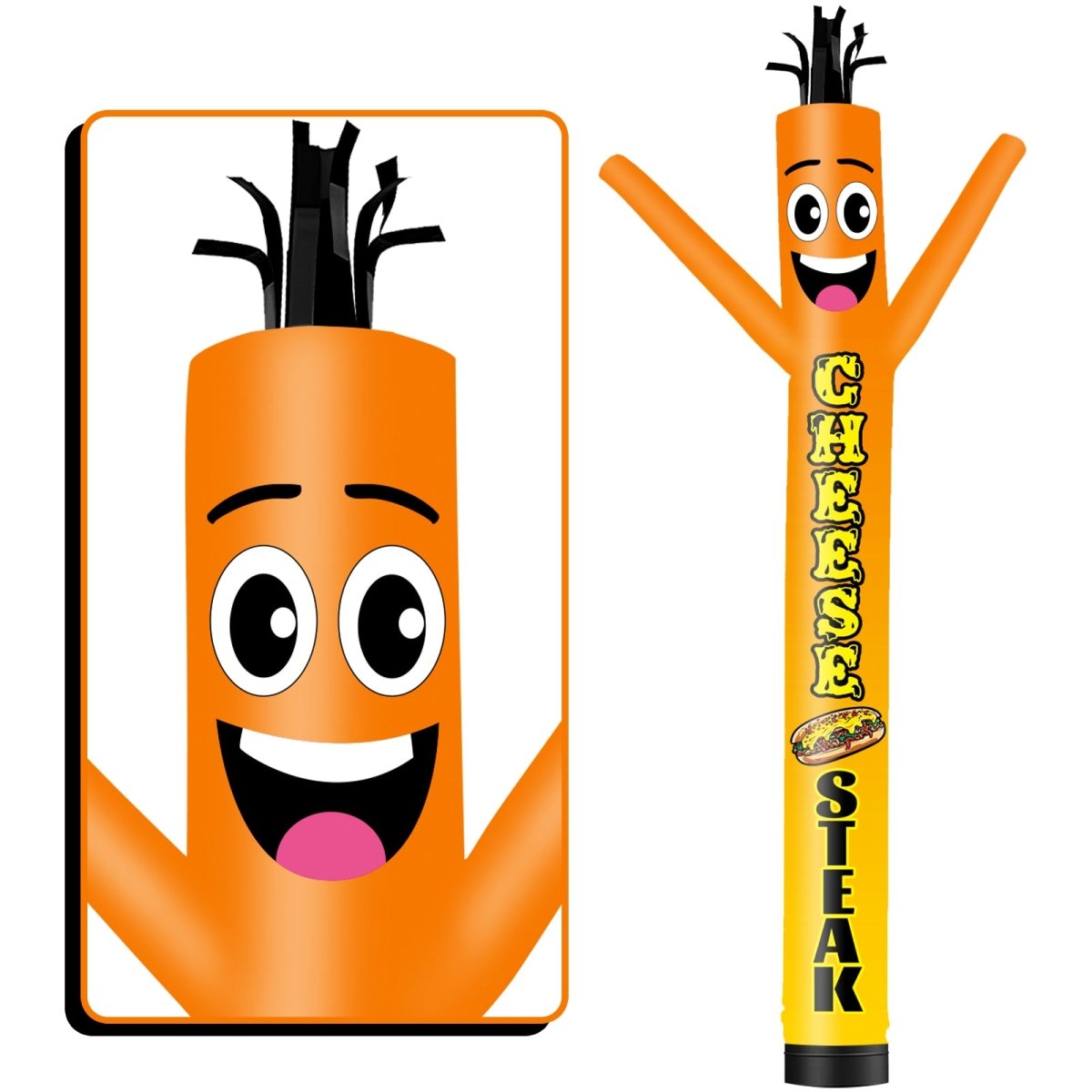 6 10 15 20FT Tall Cheese Steak Inflatable Tube Man- goodeny| goodeny