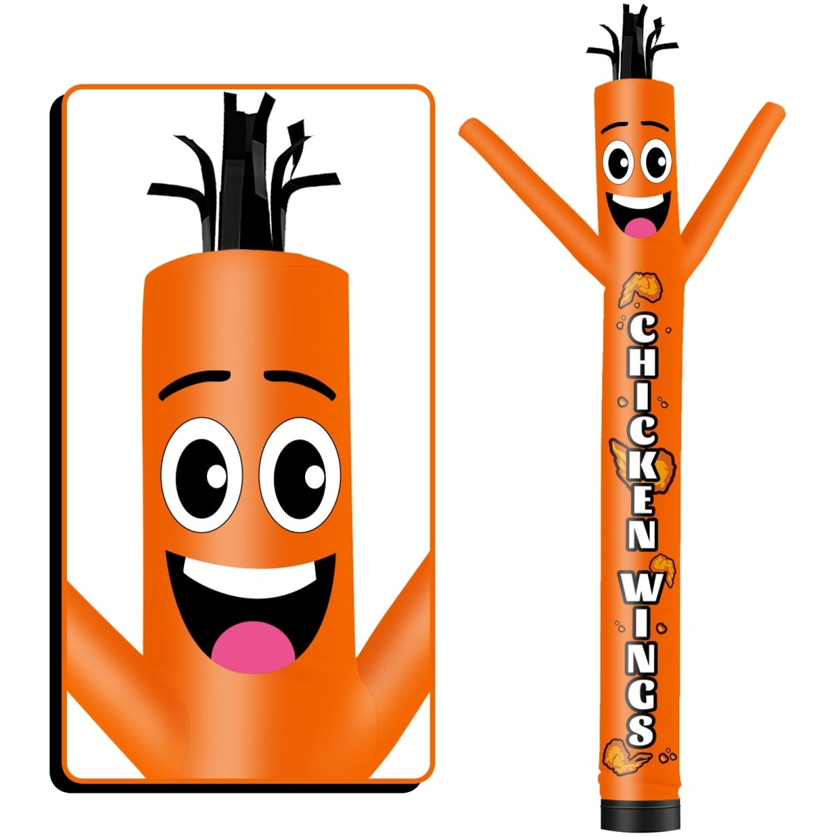 6 10 15 20FT Tall Chicken Wings Inflatable Tube Man- goodeny| goodeny