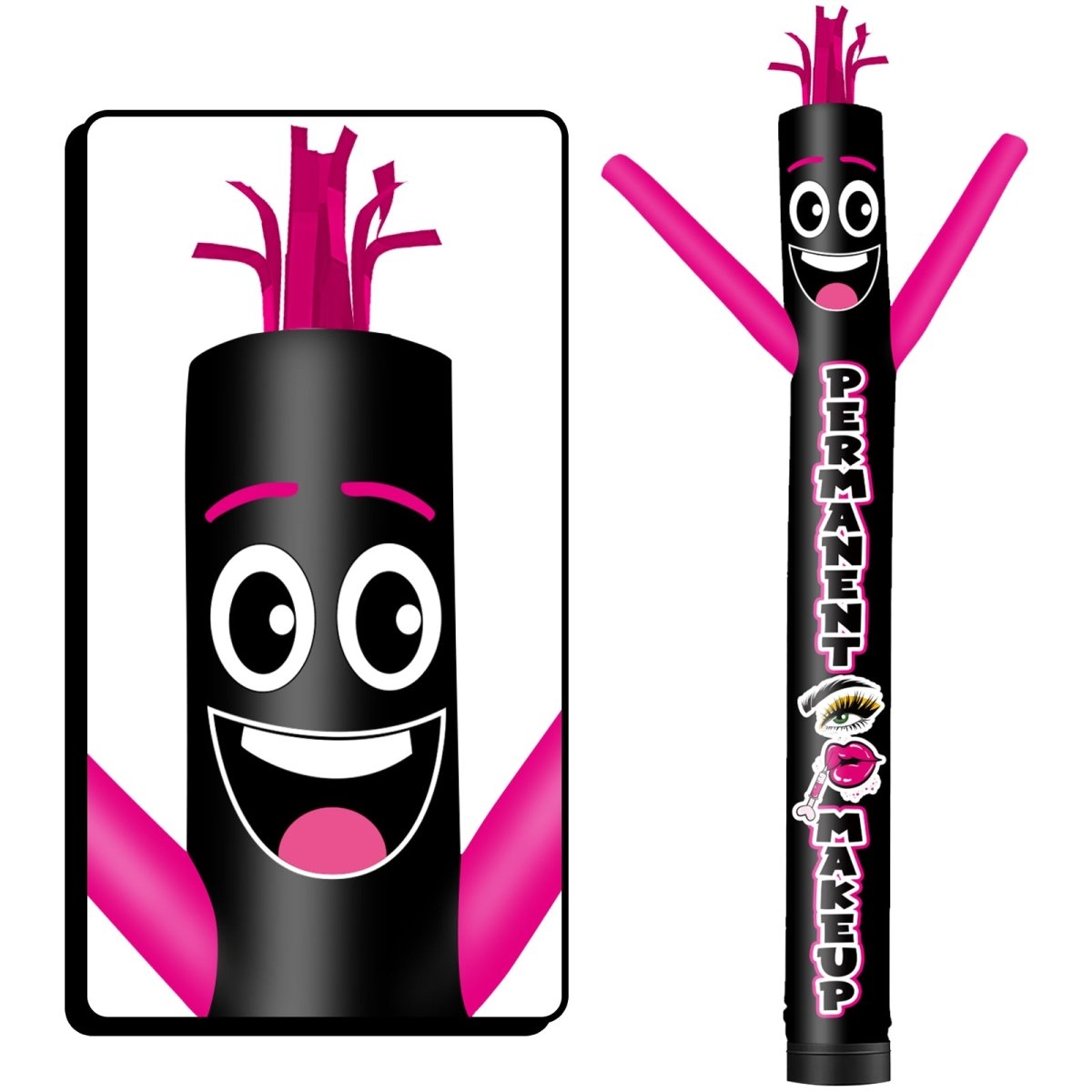 6 10 15 20FT Tall Permanent Makeup Inflatable Tube Man| goodeny