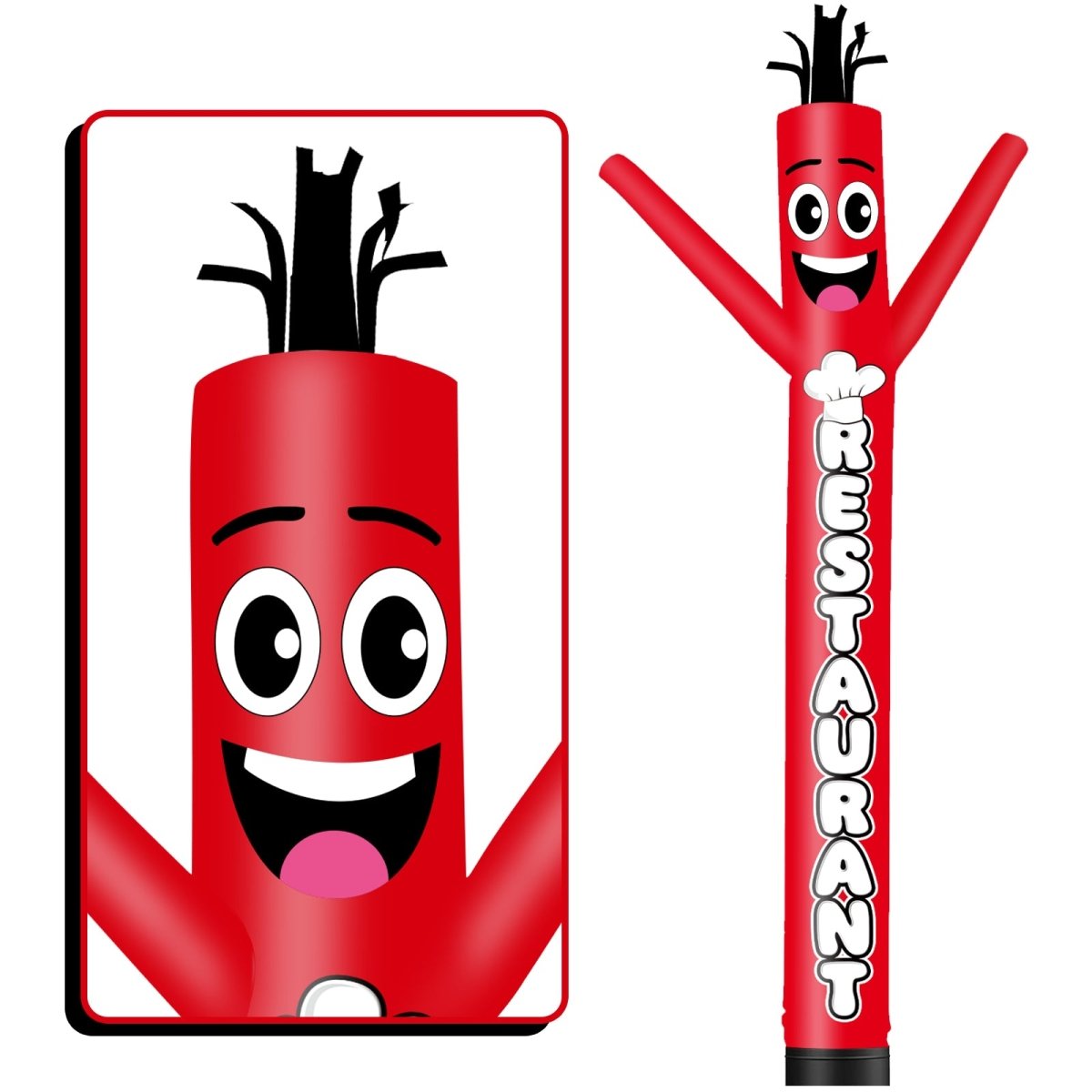 6 10 15 20FT Tall Restaurant Inflatable Tube Man- goodeny| goodeny